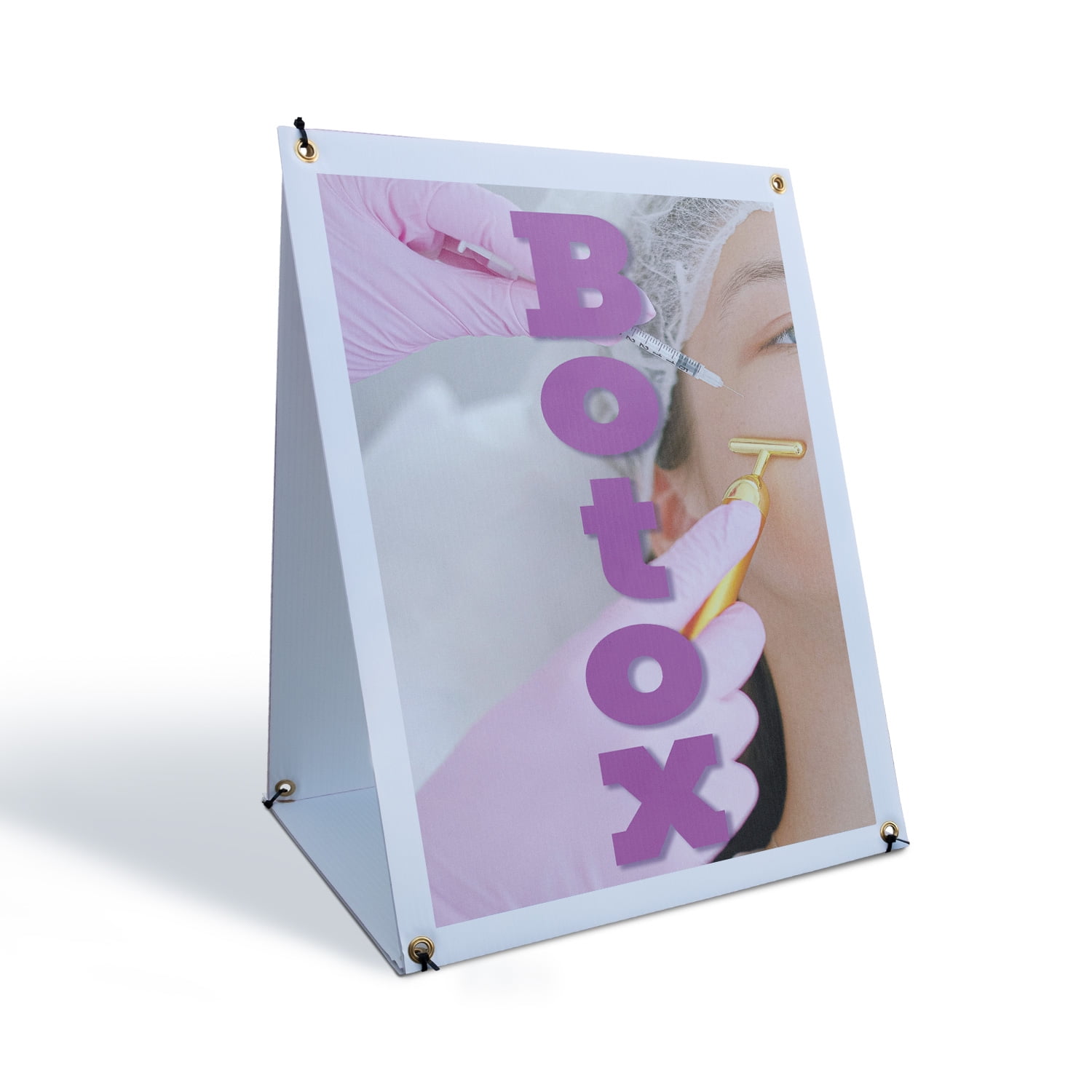 Botox Sidewalk Sign 18 Inch x 24 Inch A-Frame Images On Both Sides ...