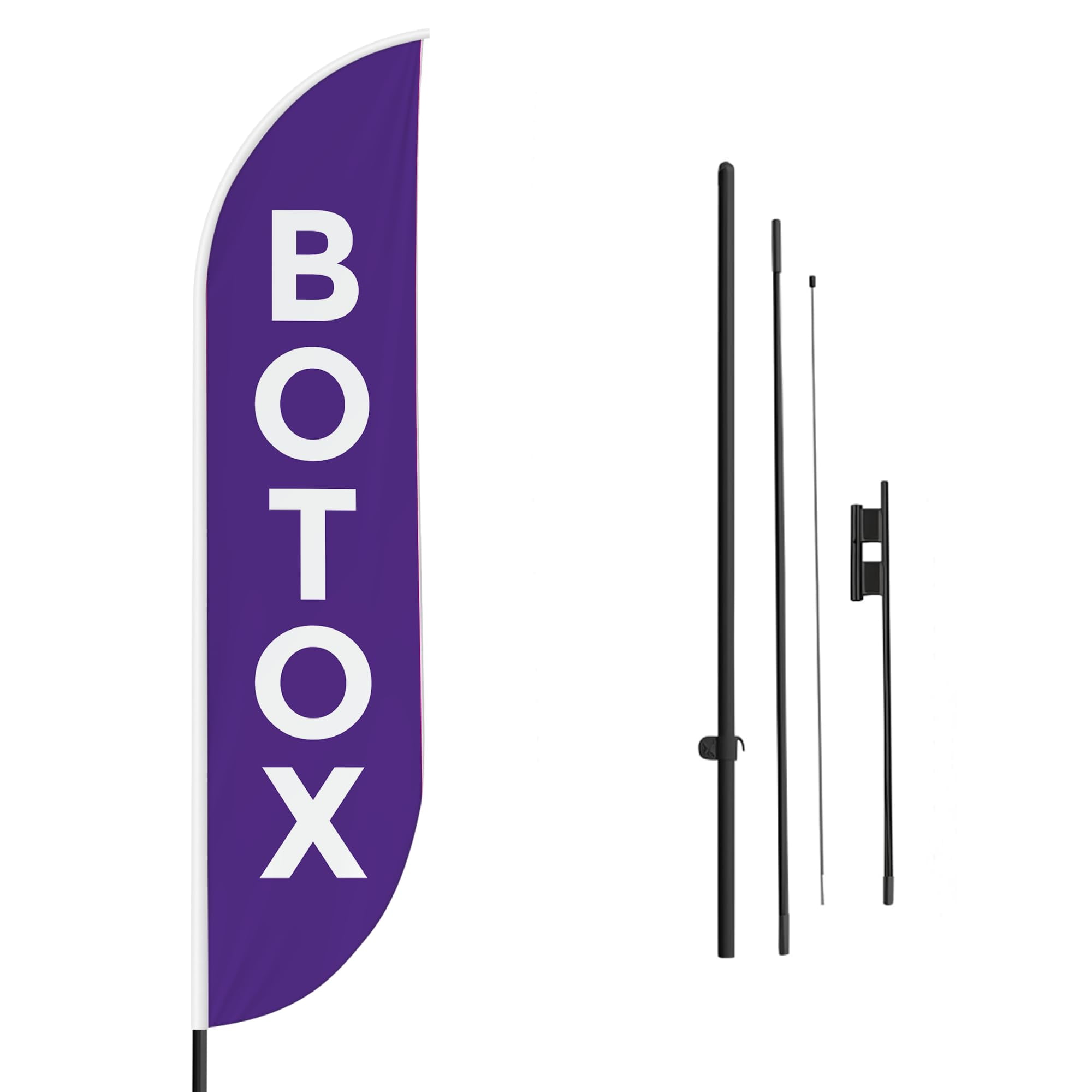 Botox Sign feather flag Pole kit for Outdoor by Mavis | 15 FEET Tall ...