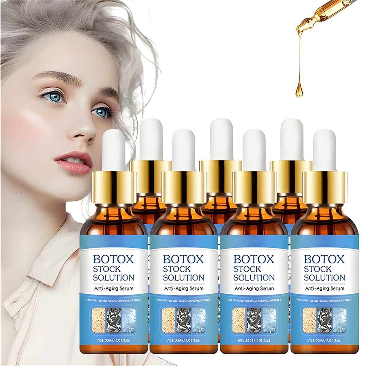 Botox Stock Solution Anti-aging Facial Serum, 7pcs Botox in a Bottle ...