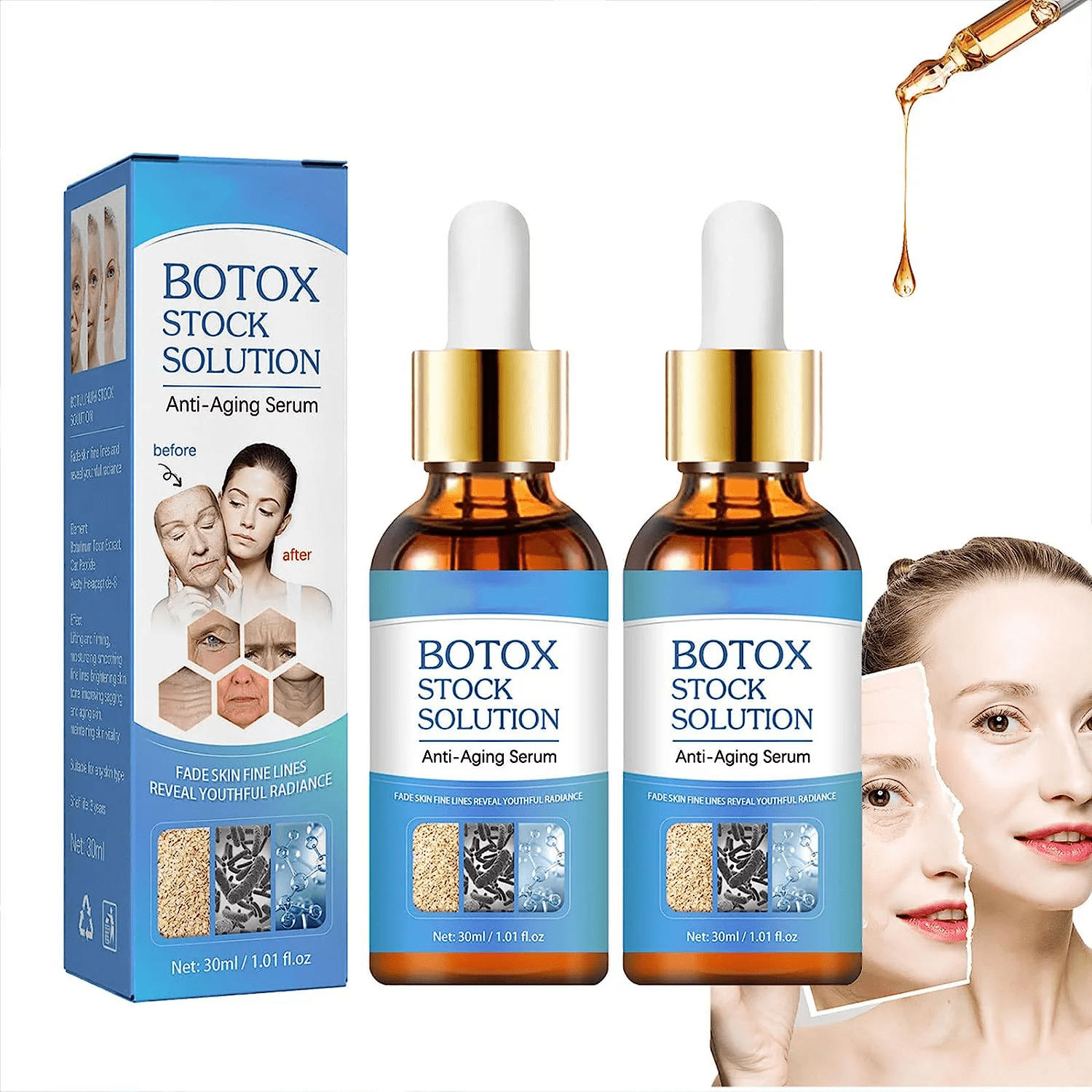 Botox Stock Solution Facial Serum, Botox Face Serum, Botox in a Bottle ...