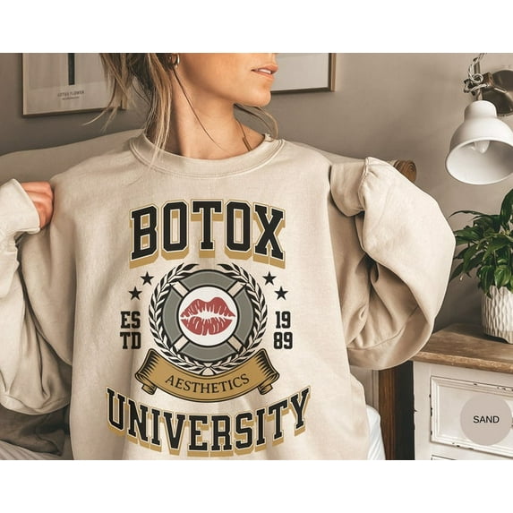 Botox University Sweatshirt, Preppy Botox Dealer Sweater, Botox ...