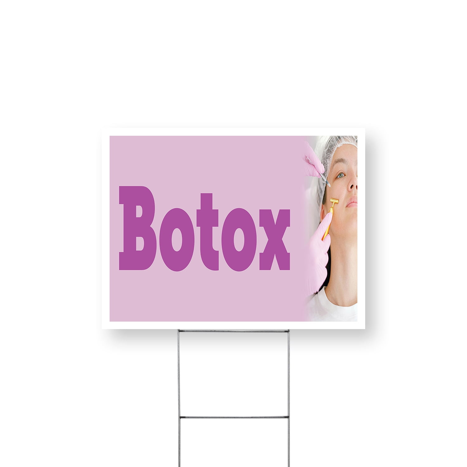 Botox Yard Sign 18 Inch x 24 Inch Double Sided Weatherproof Heavy-Duty ...