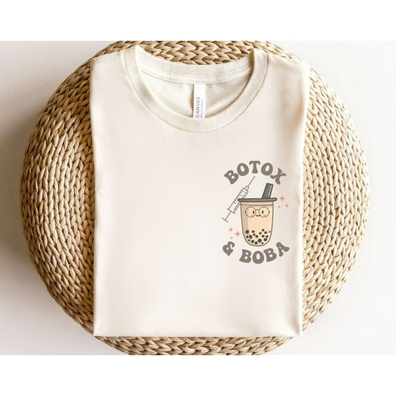 Botox and Boba Shirt, Botox Dealer TShirt, Botox Injector T-Shirt ...