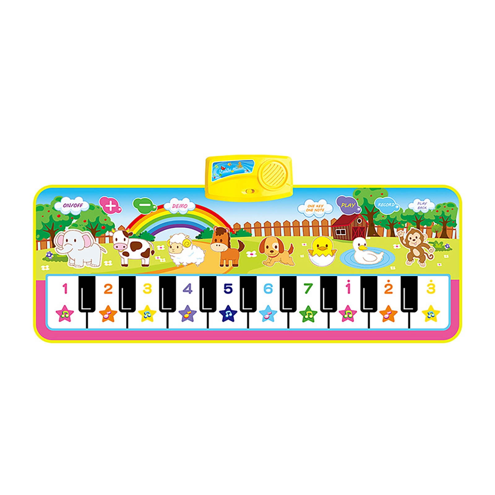 Botrong 1pc Music Blanket Playmat Piano Baby Gym Piano Musical Mat for ...