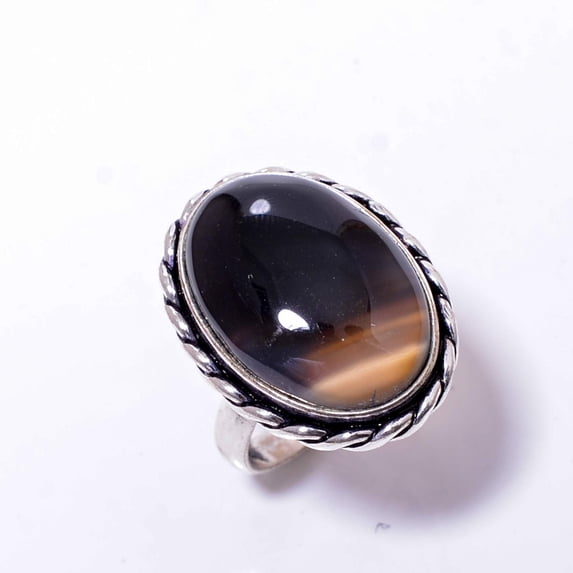 Botswana Agate - Botswana Designer Handmade 925 Sterling Silver Ring S ...