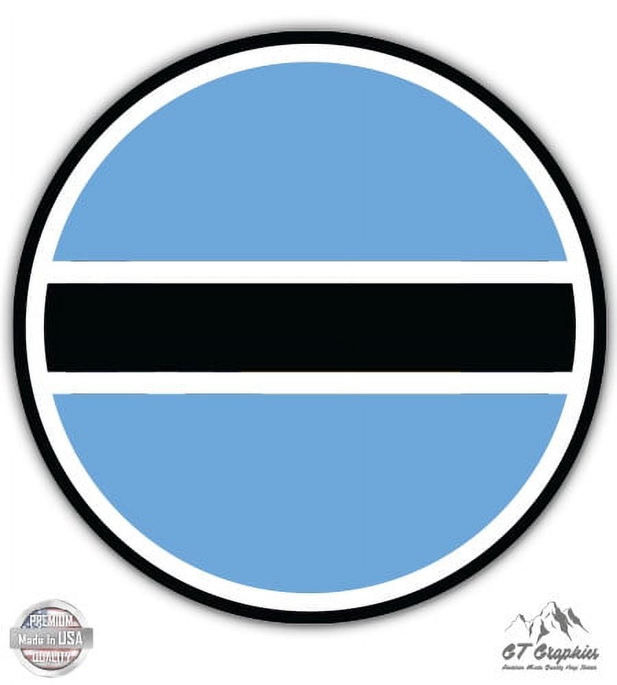 Botswana Flag - 8" Vinyl Sticker - For Car Laptop I-Pad - Waterproof ...