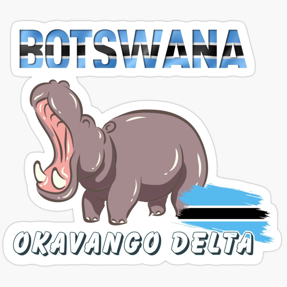 Botswana Okavango Delta Sticker Phone Decal Water Bottle Stickers Car ...