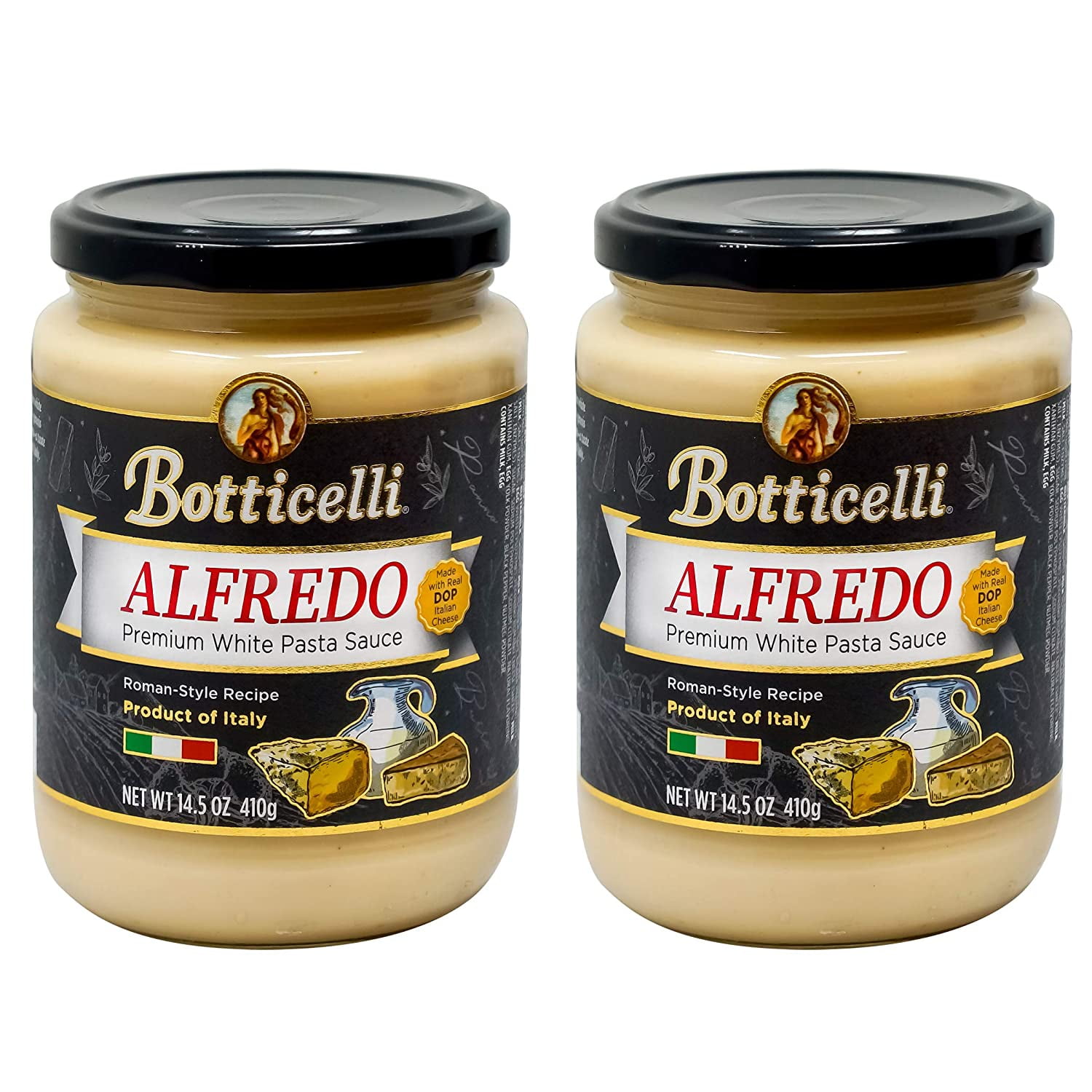 Botticelli Alfredo Premium Pasta Sauce (14.5oz) (4 Pack) - Walmart.com