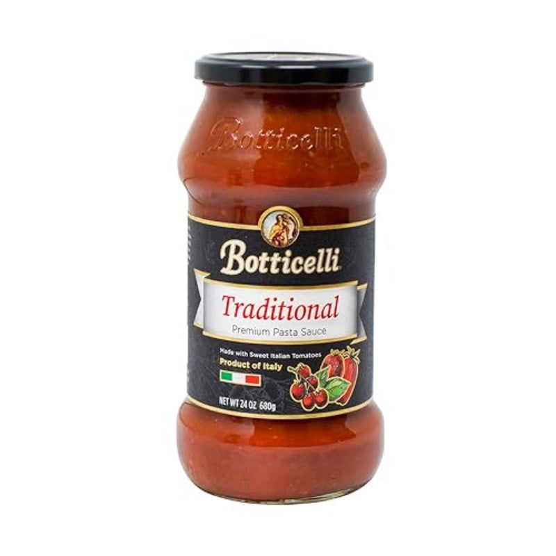 Botticelli Premium Traditional Pasta Sauce for Low Carb Spaghetti Sauce ...