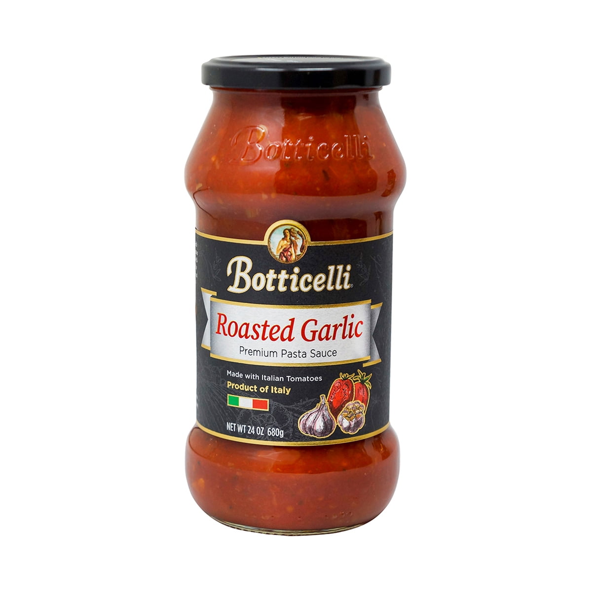 Botticelli Roasted Garlic Pasta Sauce, 24 oz, 5 Servings, No ...