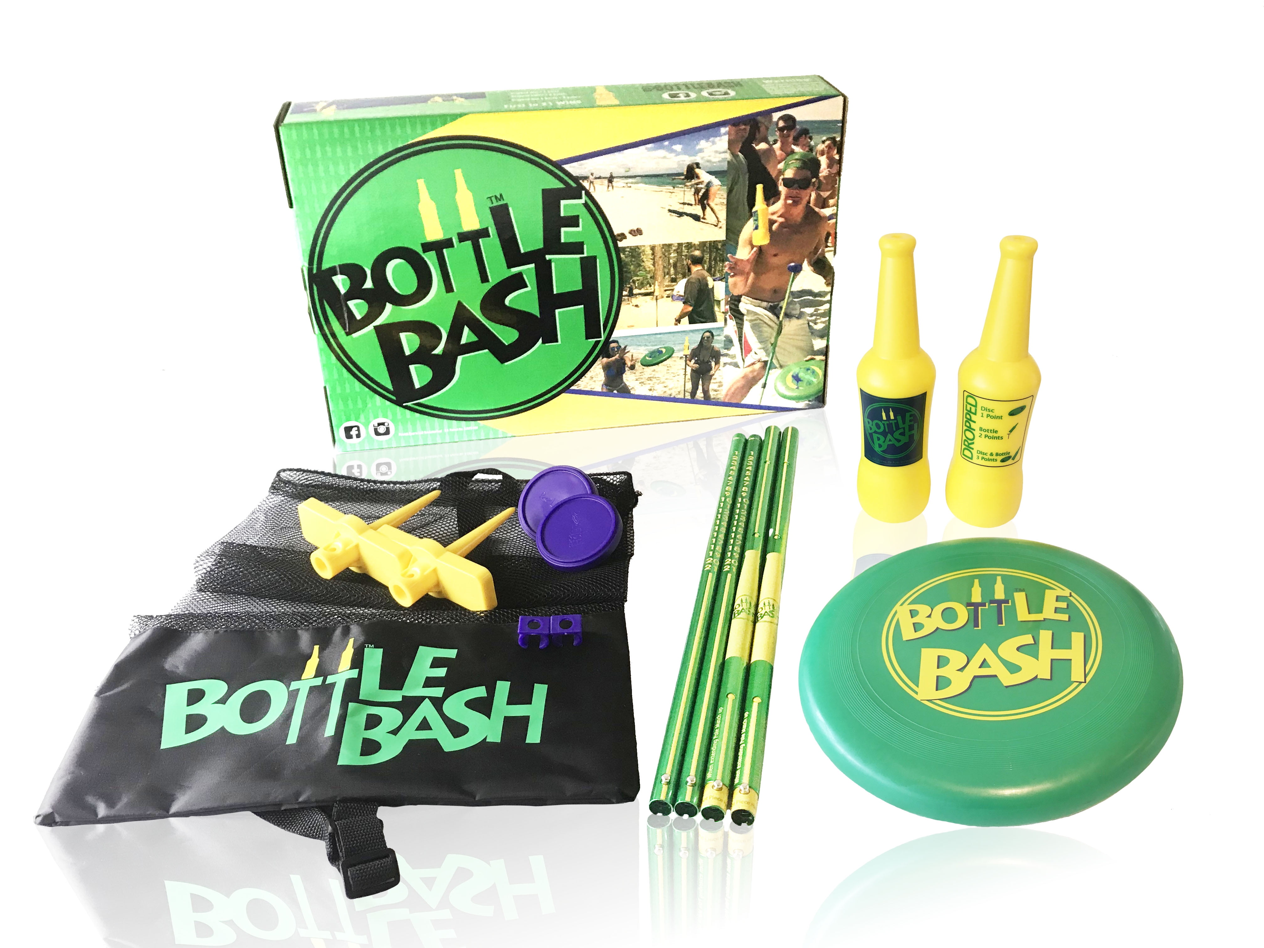 Party Game Set for Adults: Yard Outdoor Bottle Bash Standard with Soft ...
