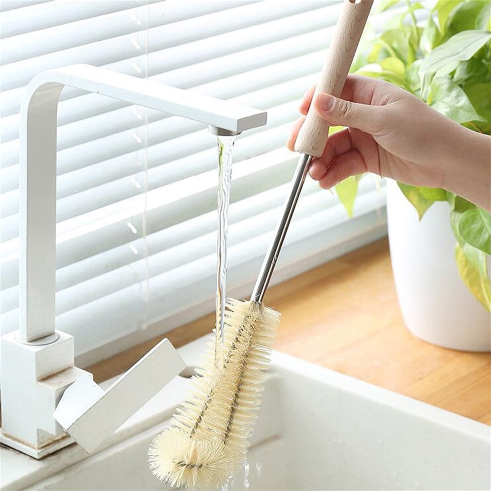 Bottle Brush, Bendable Long Handle Cleaner Brushes for Cleaning Neck ...