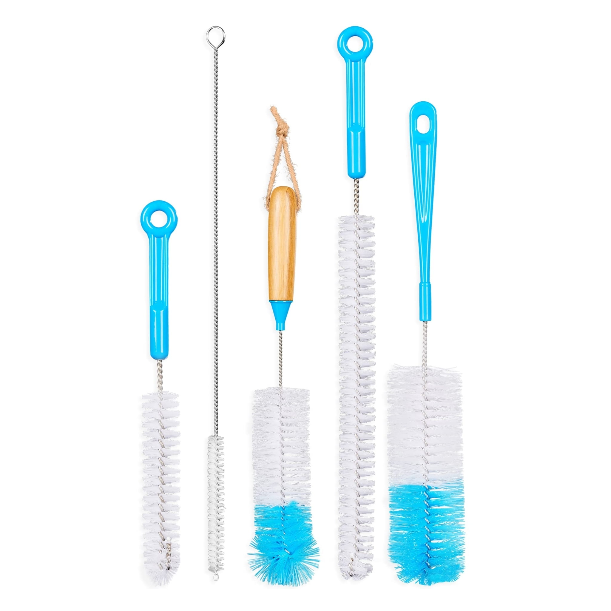 Bottle Brush Cleaner 5 Pack, Long Water Bottle and Straw Cleaning Brush ...