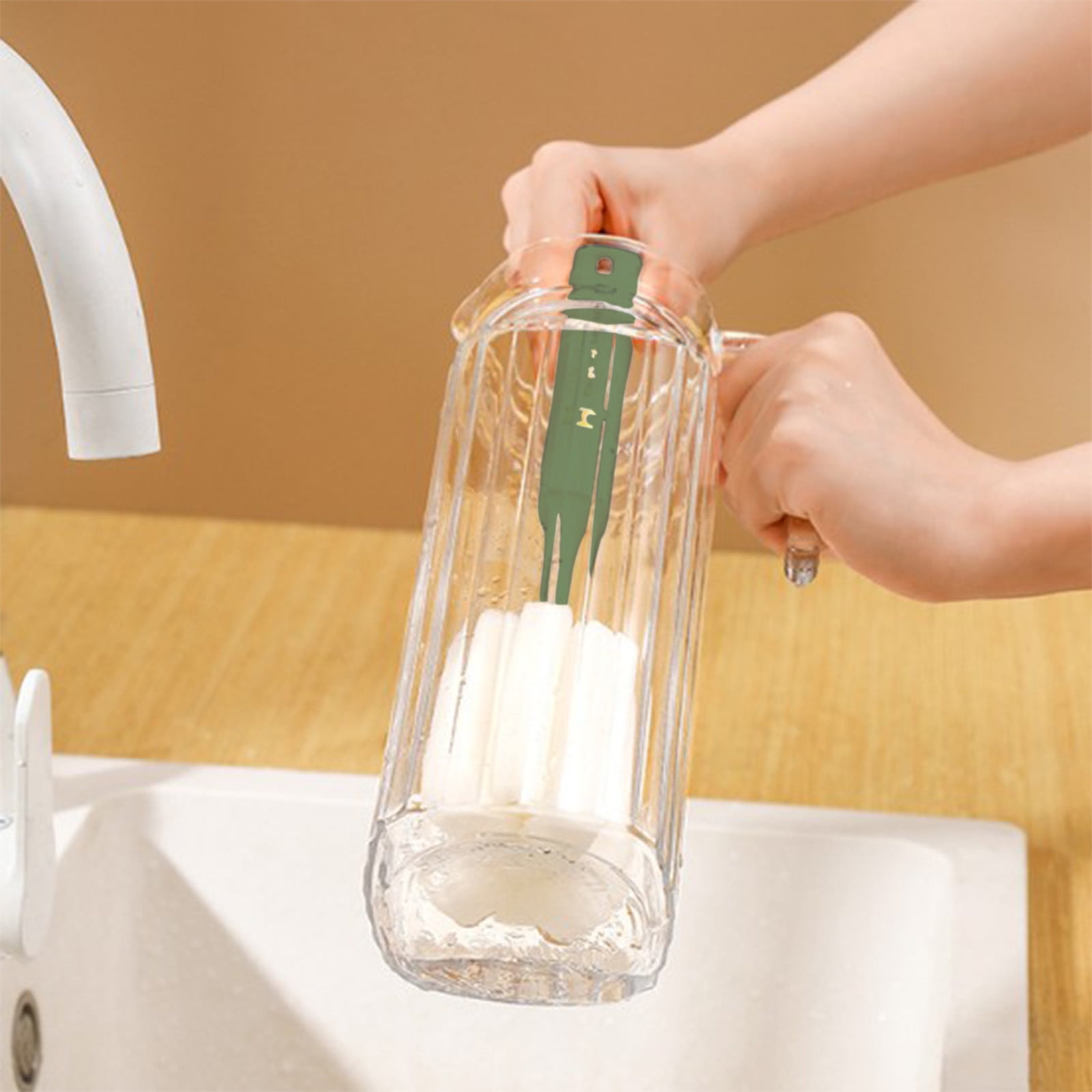 Bottle Brush Long Handle, Hidden Brush for Water Bottle, Efficient ...