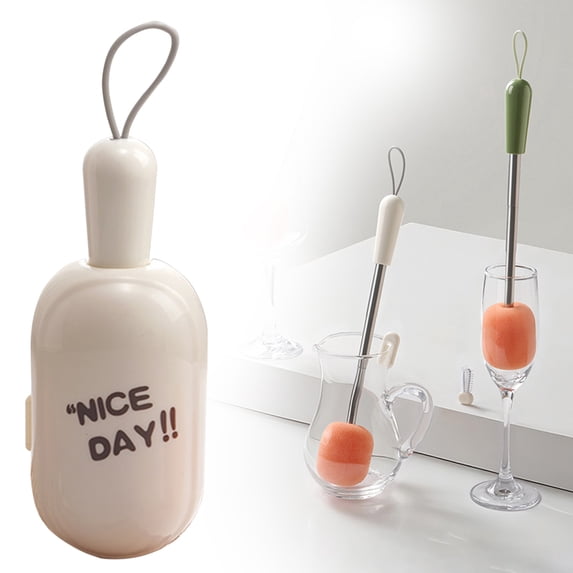 Bottle Brush Telescopic Compact Cleaning Tool Cup Cleaner Brush With ...