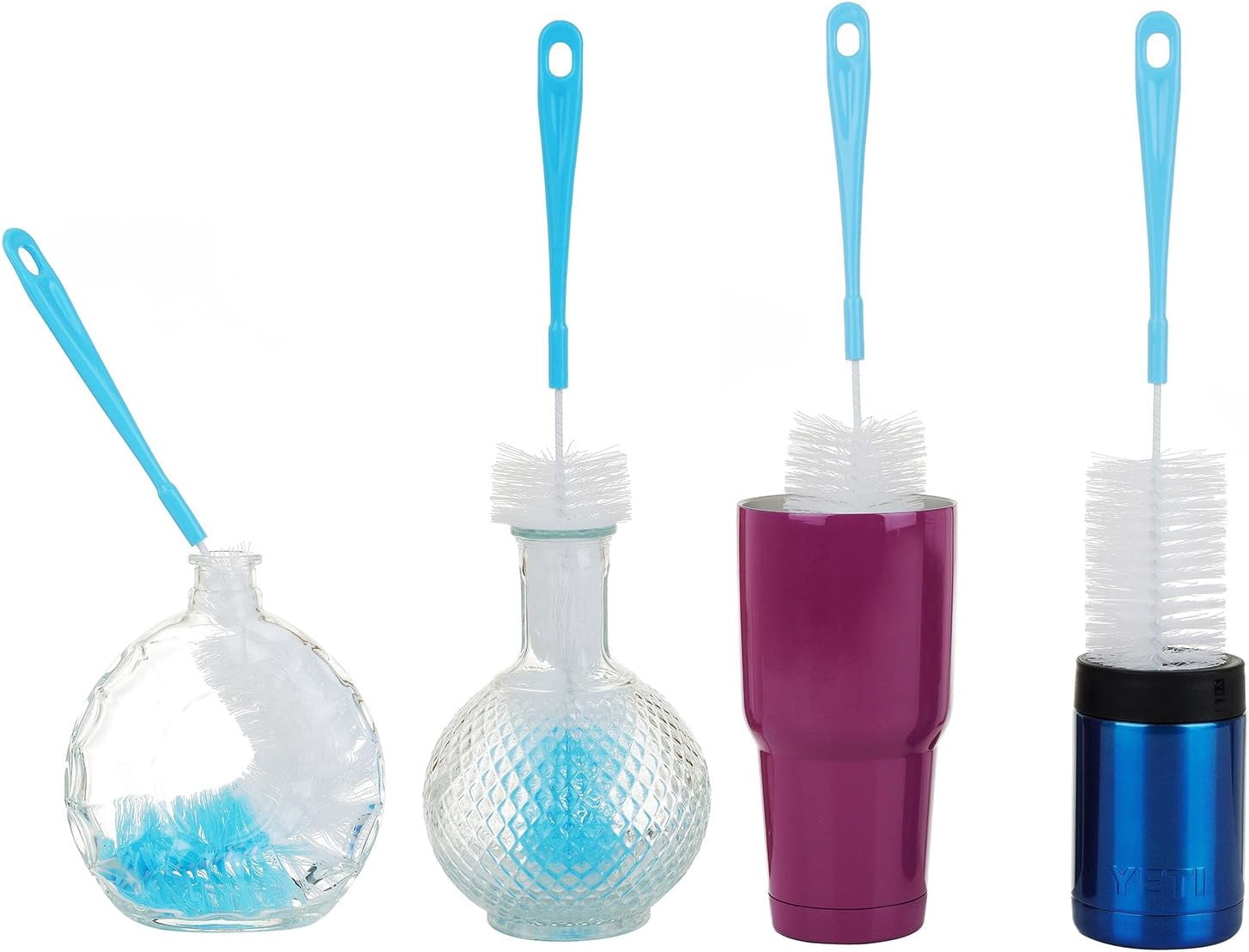 Bottle Brush Tube Cleaning Set, Long Handle Bottle Cleaner for Washing ...