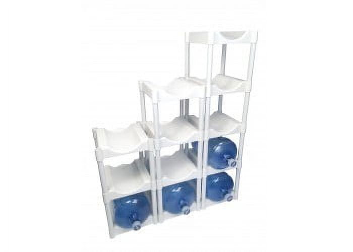 Bottle Buddy 12-Tray Water Bottle Storage System. 12 White, Plastic ...