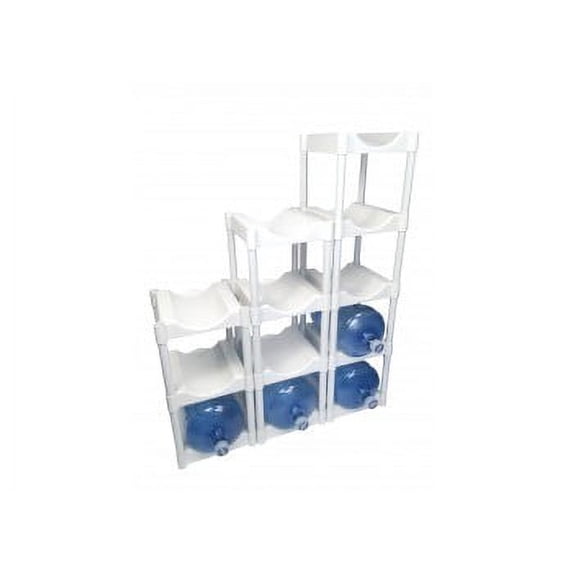 Bottle Buddy 12-Tray Water Bottle Storage System. 12 White, Plastic ...