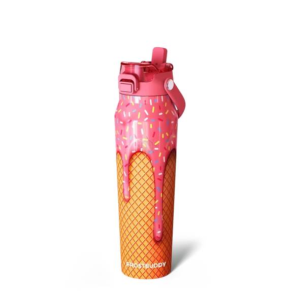 Bottle Buddy - Dual Function lid Water Bottle - Stainless Steel ...