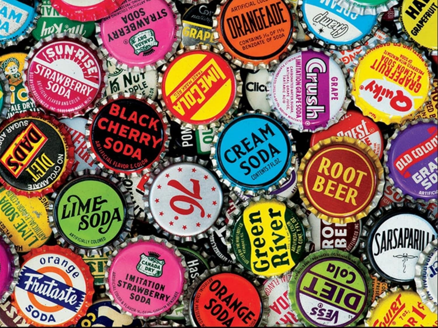 Bottle Caps Jigsaw Puzzles for Adults 1000 Pieces Fun Educational Gift ...