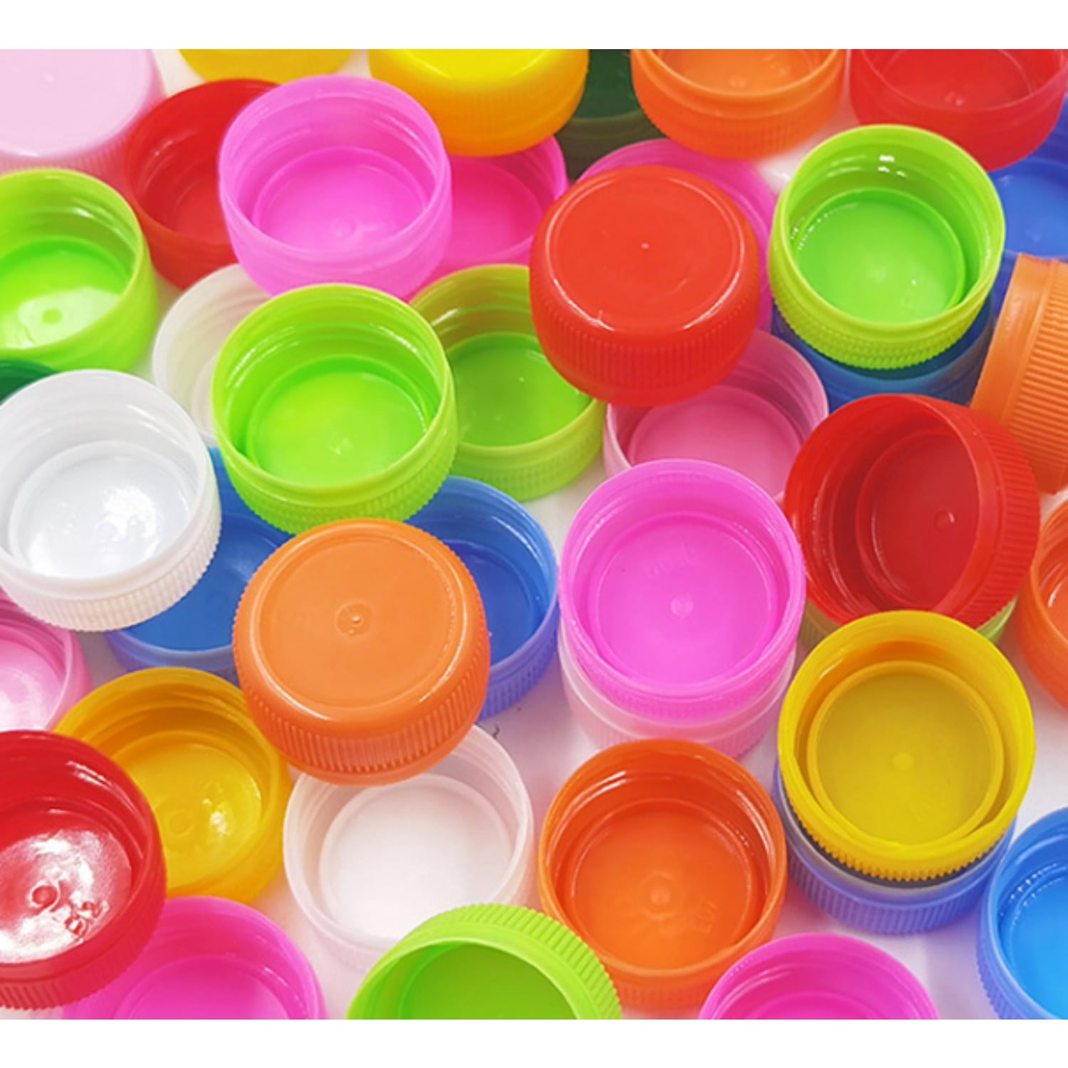 Bottle Caps for Crafts 100pcs Plastic Bottle Caps DIY Handicrafts 1.18× ...