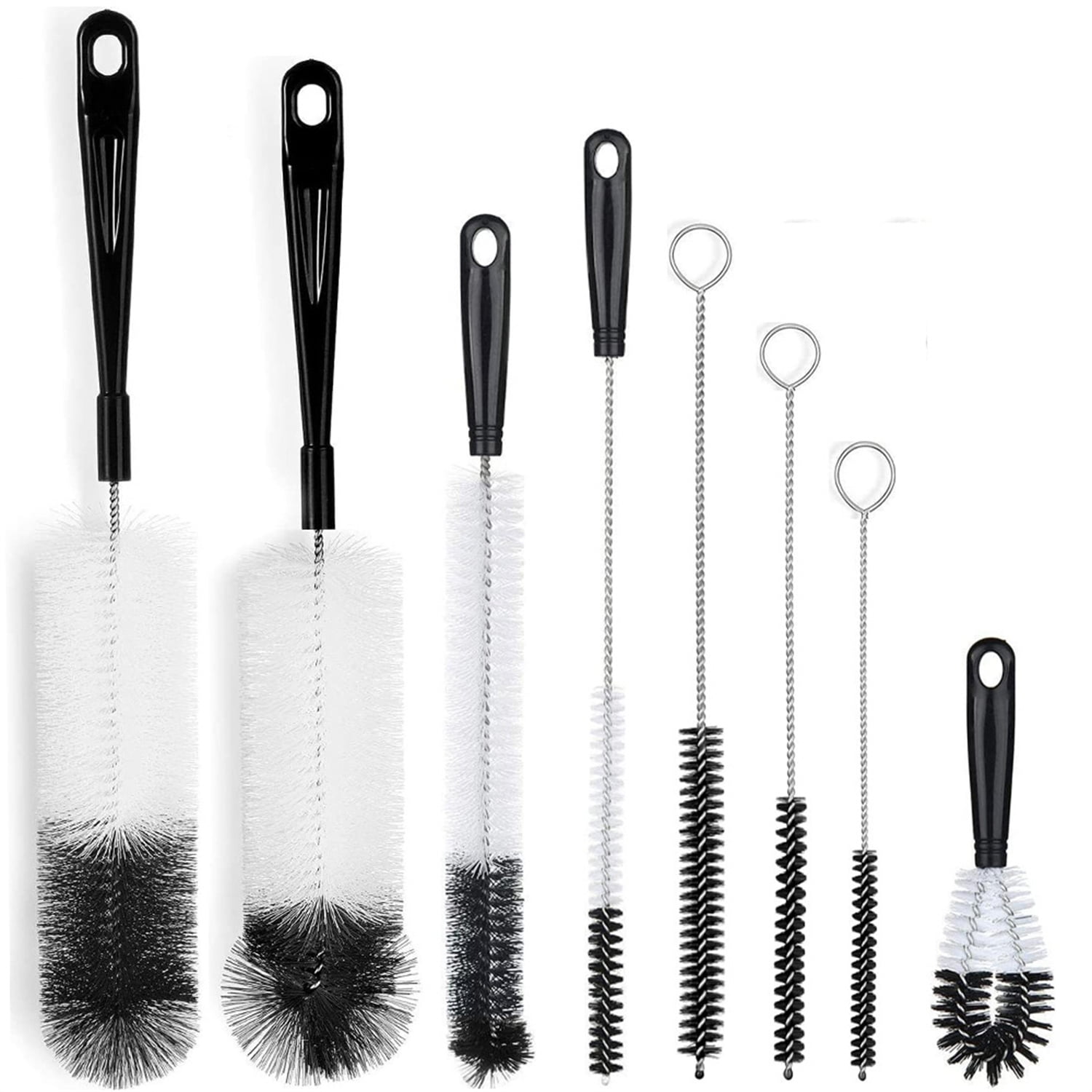 Bottle Cleaning Brush Set,Happon 8-Pack Long Handled Water Bottle Brush ...