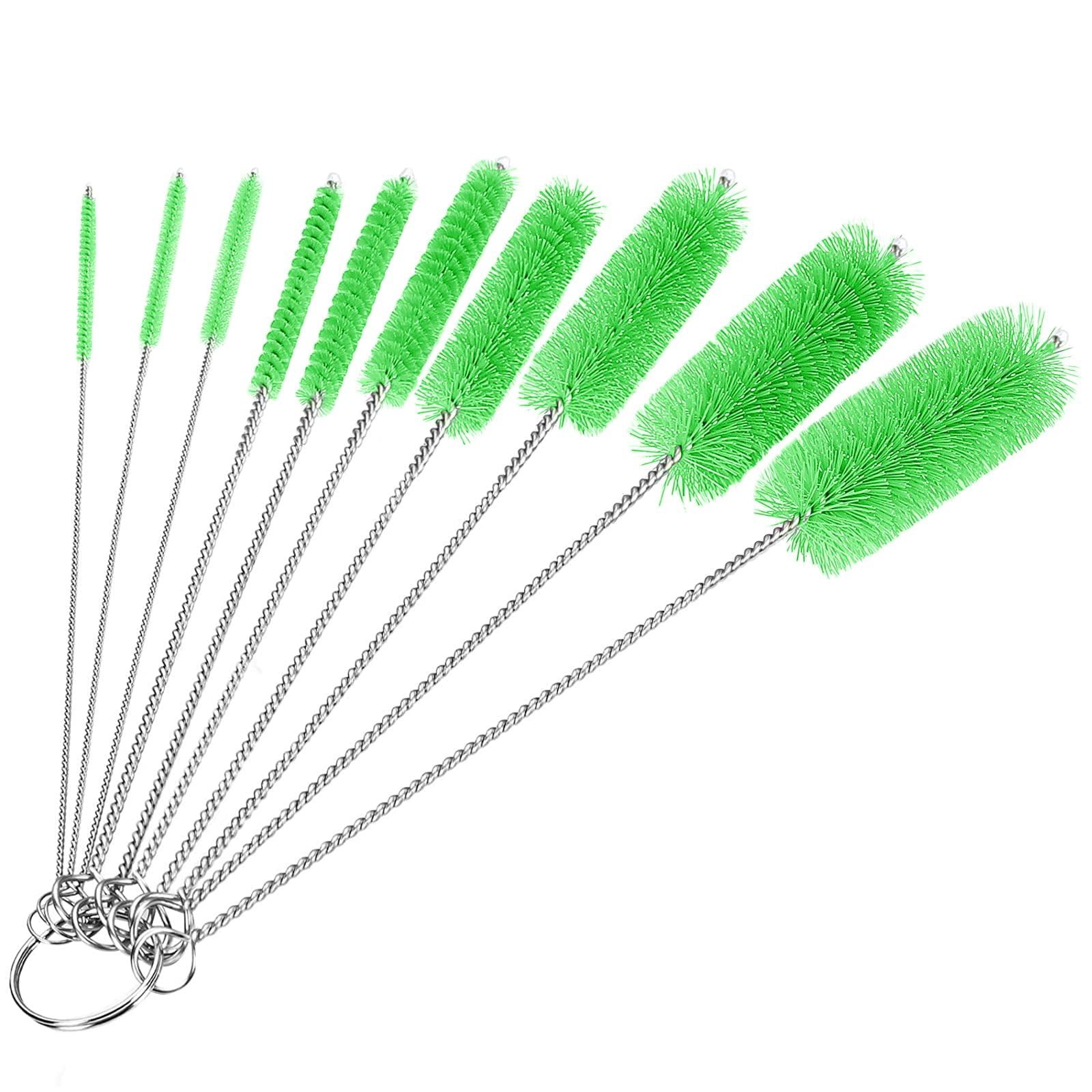 Bottle Cleaning Brushes, 8 Inch Nylon Tube Brush Set, Cleaner for ...
