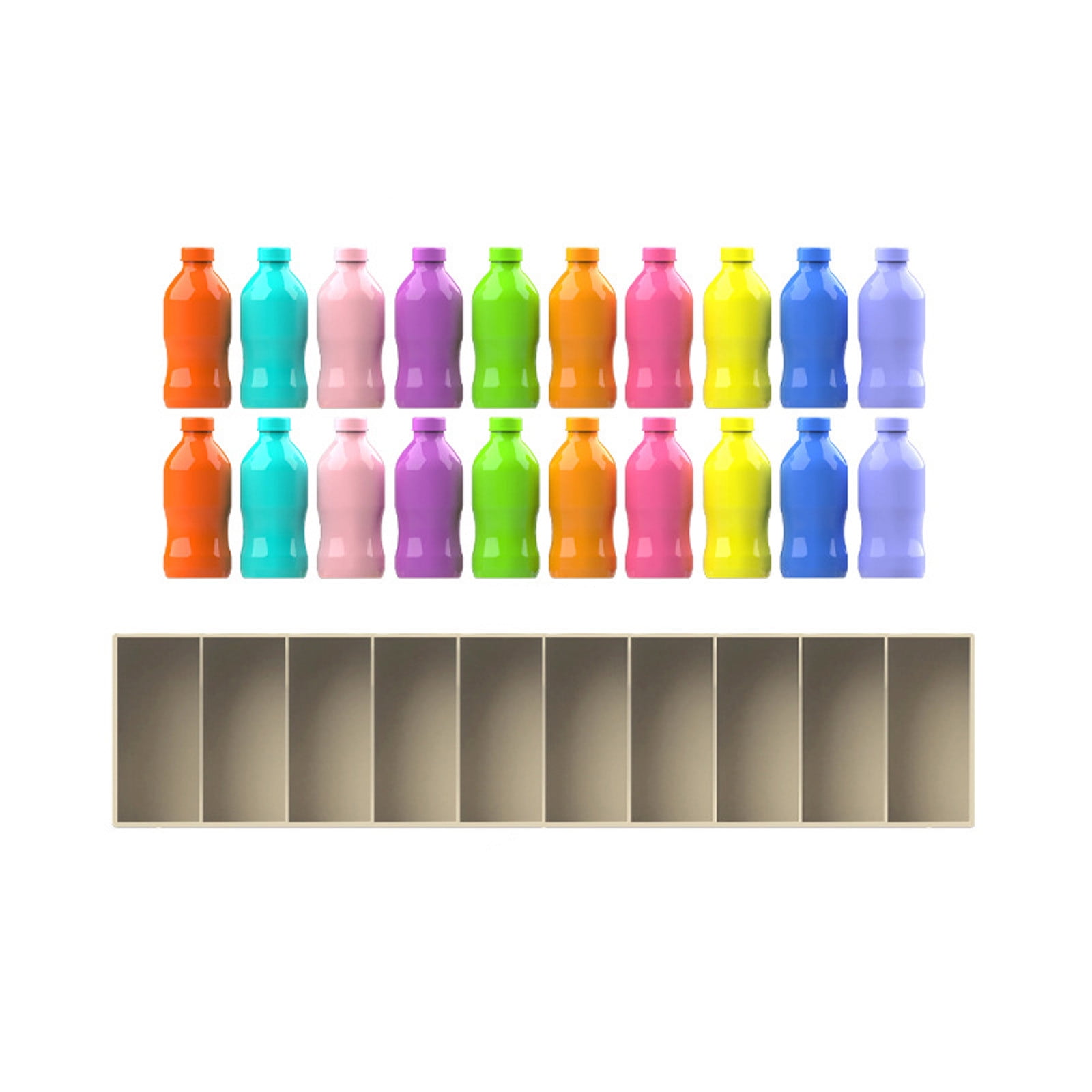 Bottle Color Matching Game Toy Set For Kids Memory Brain Training ...