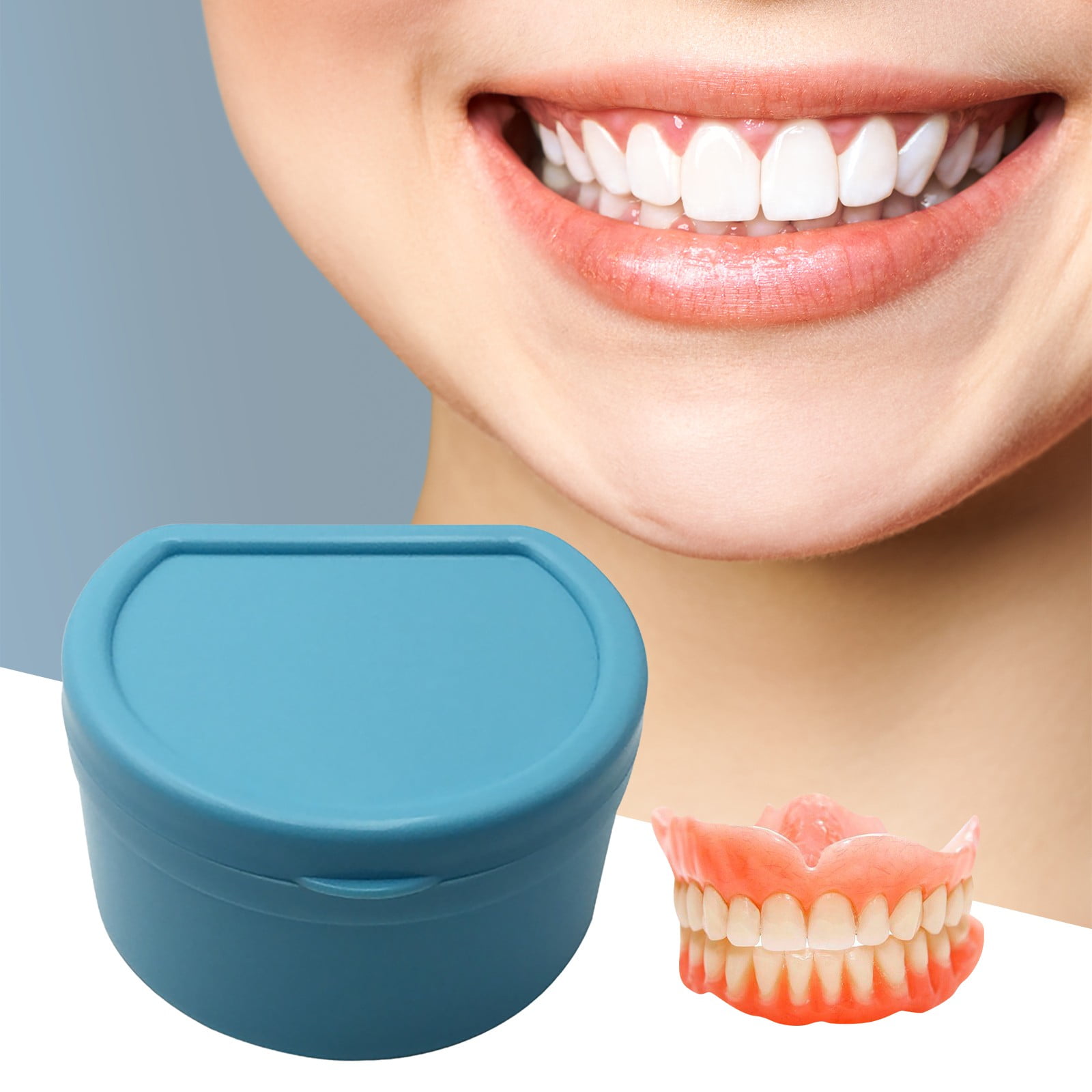 Bottle Containers Plastic Container Case Denture Bath Box Mouthguards ...