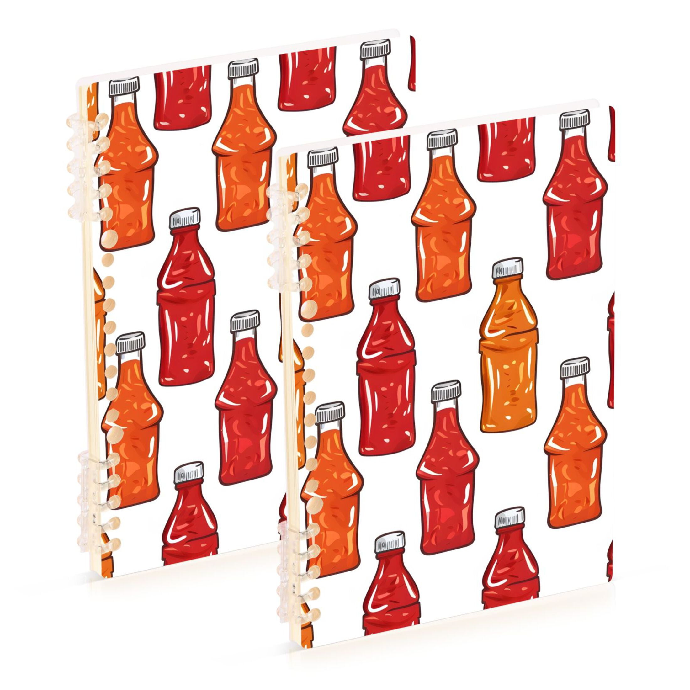 Bottle Drink Ring Binder Notebook Journey Note Diary College Ruled ...