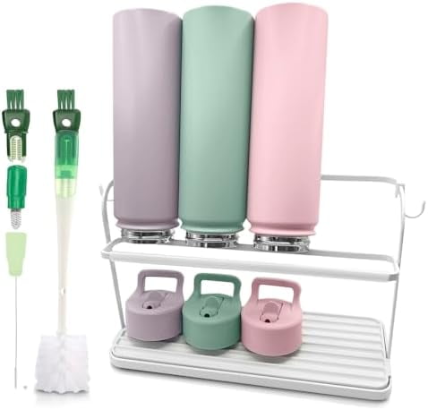 Bottle Drying Rack for Kitchen Countertop, Space Saving Storage Stand ...