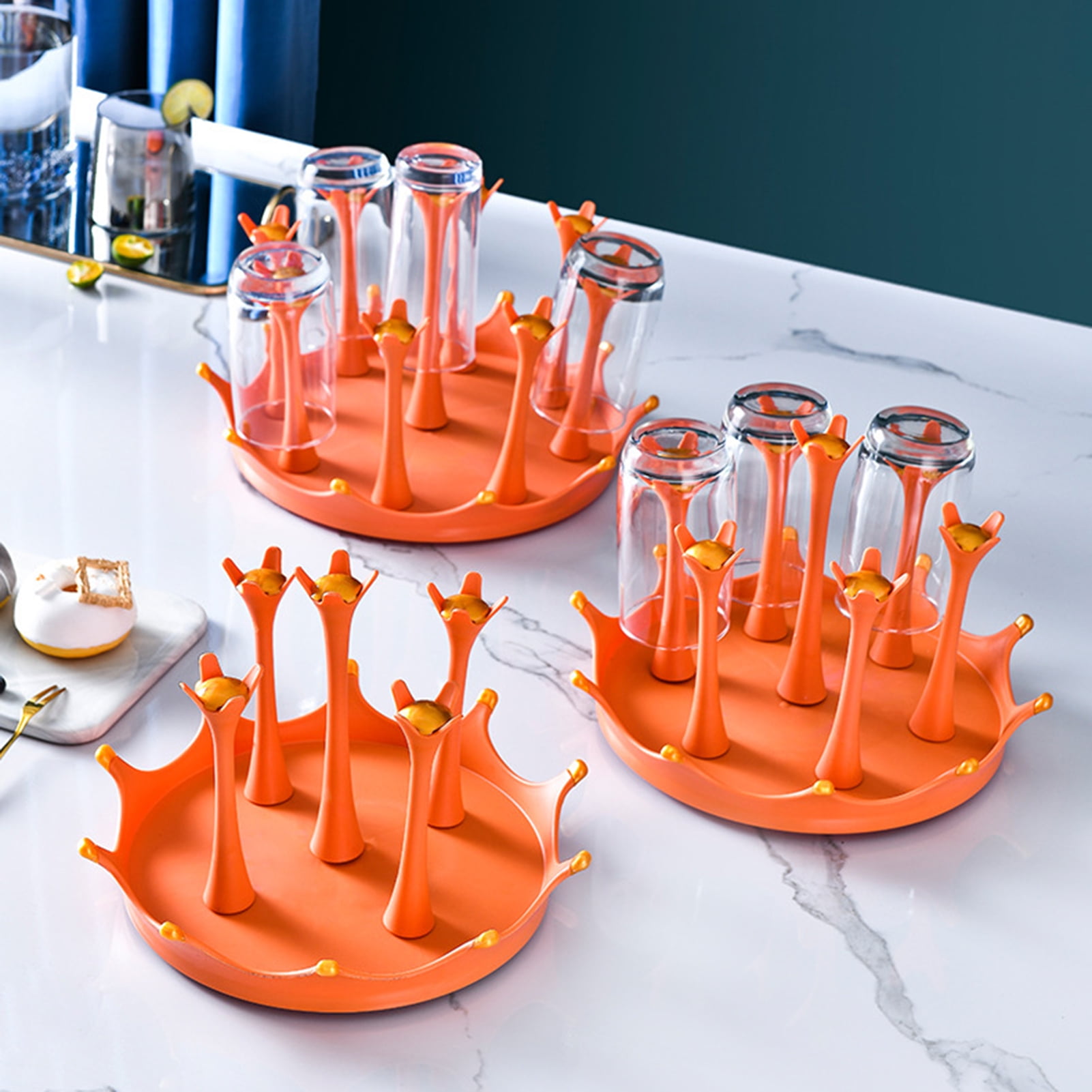 Bottle Drying Rack, Rotating Bottle Dryer Holder, 5/7/9-Digit ...