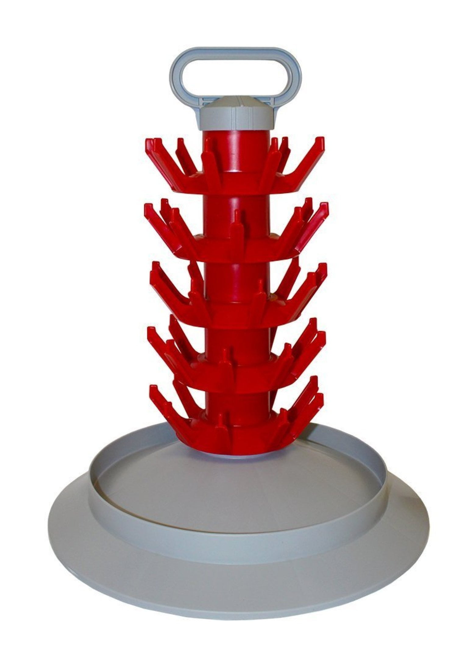 Bottle Drying Tree - 45 Capacity Dish Dryer Rack - Econo Bottle Tree with Drainage Tray - Top ...