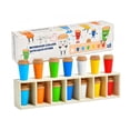 Bottle Flip Game Bottle Matching Game Wooden Color Matching Board Game ...