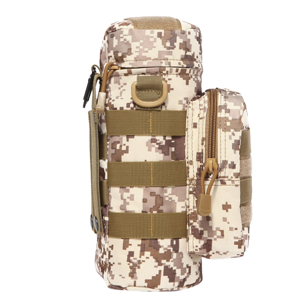 Bottle Holder Molle Hanging Gas Tank Pouch Outdoor Accessories (Desert ...
