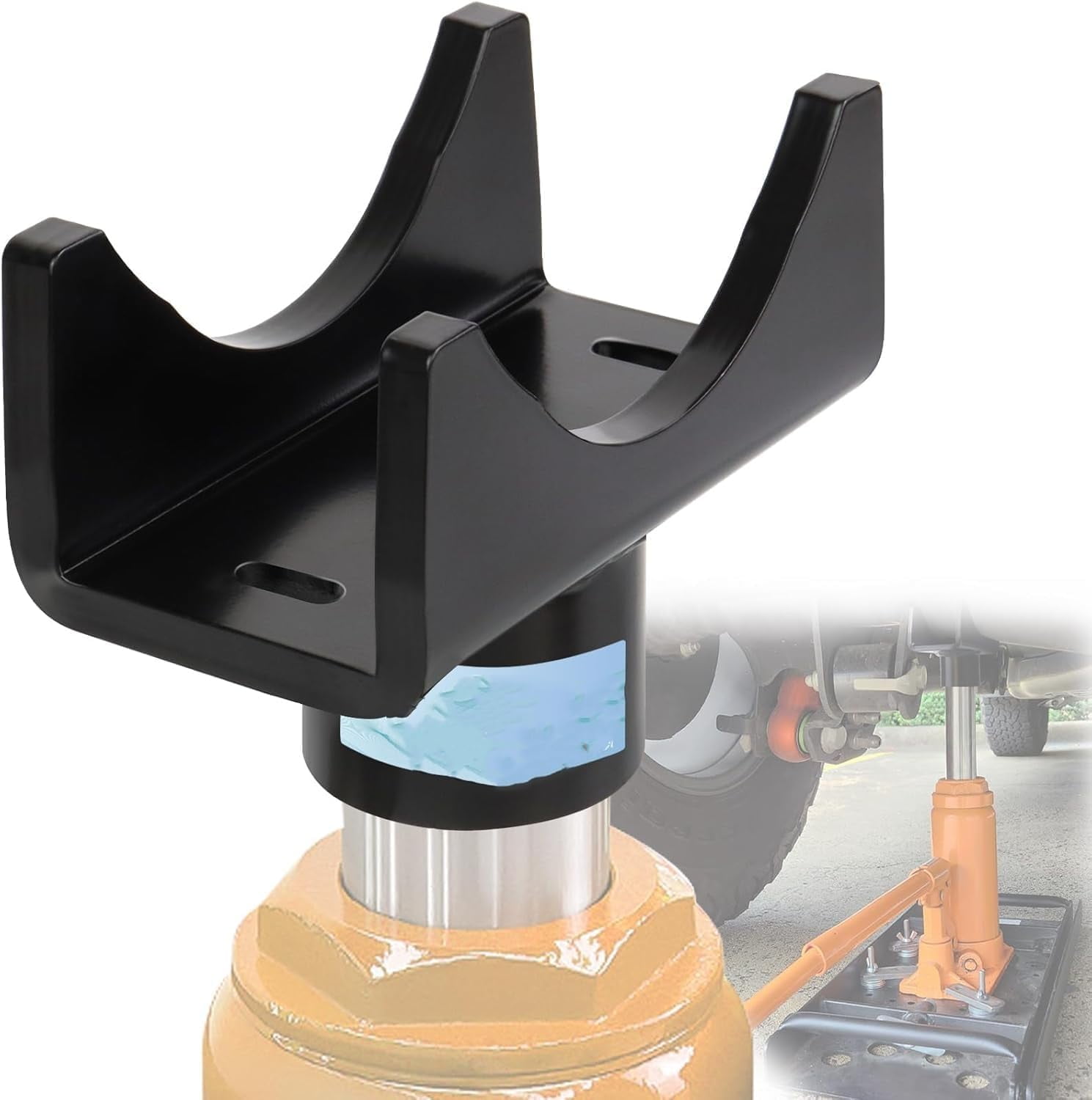 Bottle Jack Axle Adapter Lifting Saddle for 2" 3" 4" Round & 2" Square ...