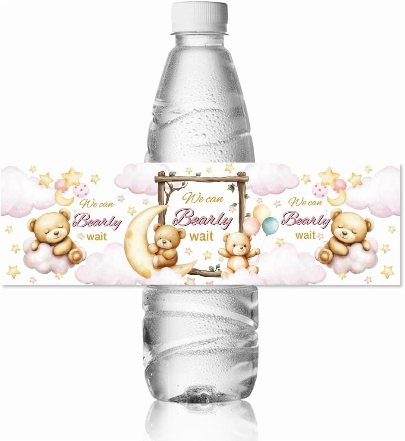Bottle Label Adhesive Stickers Rectangle Bear 216x64mm diy - Walmart.com