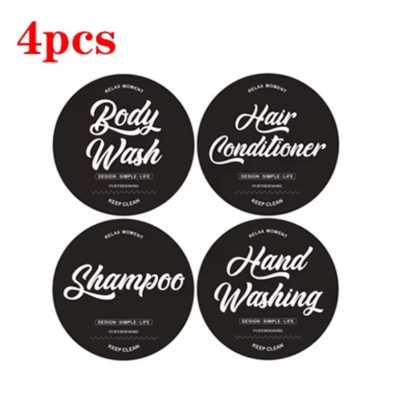 Bottle Label Sticker Dispenser Sticker Set Shampoo Conditioner Bottle ...