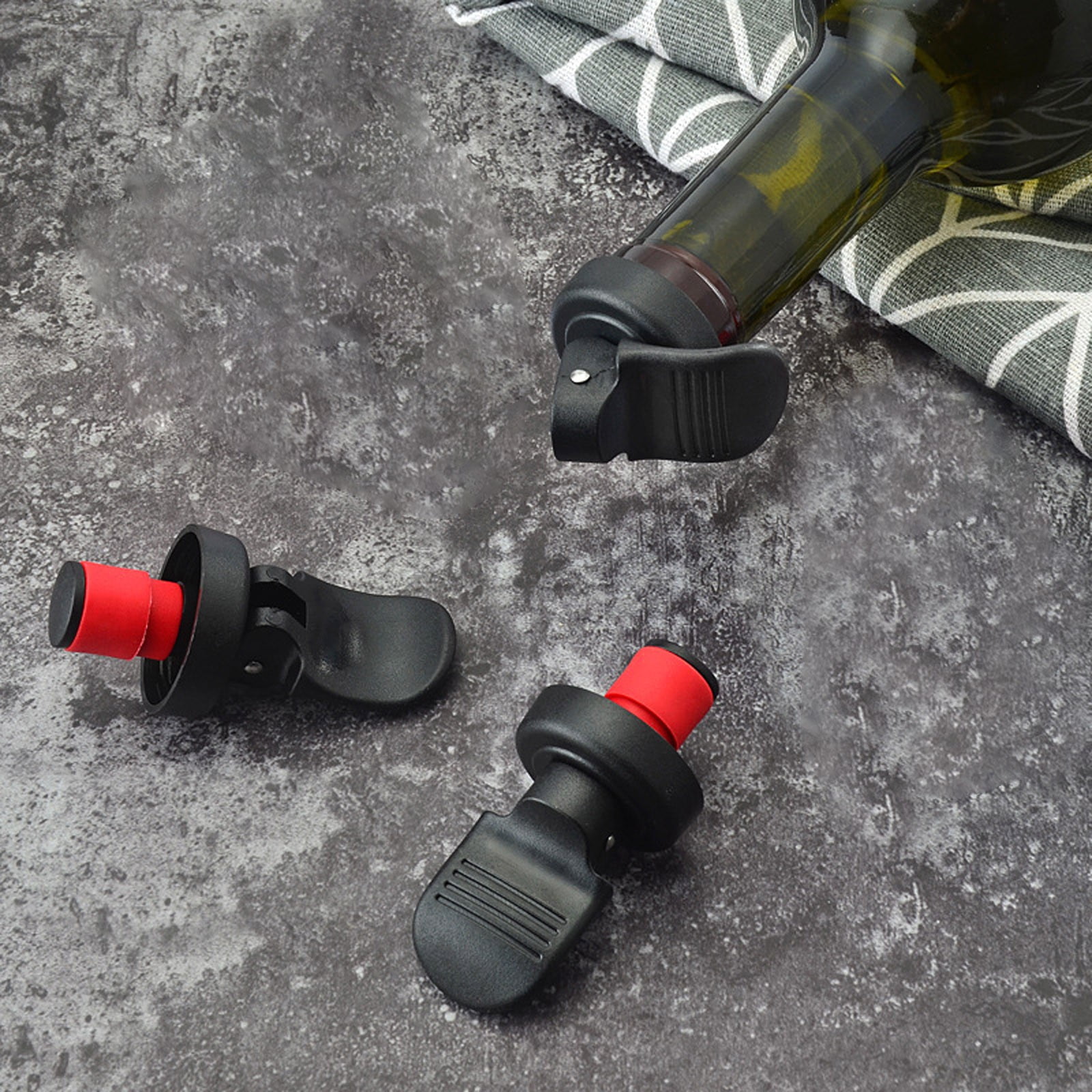 Bottle Opener Bottle Stopper Bar Hand Press Sealing Stop Cap Beers Cork ...