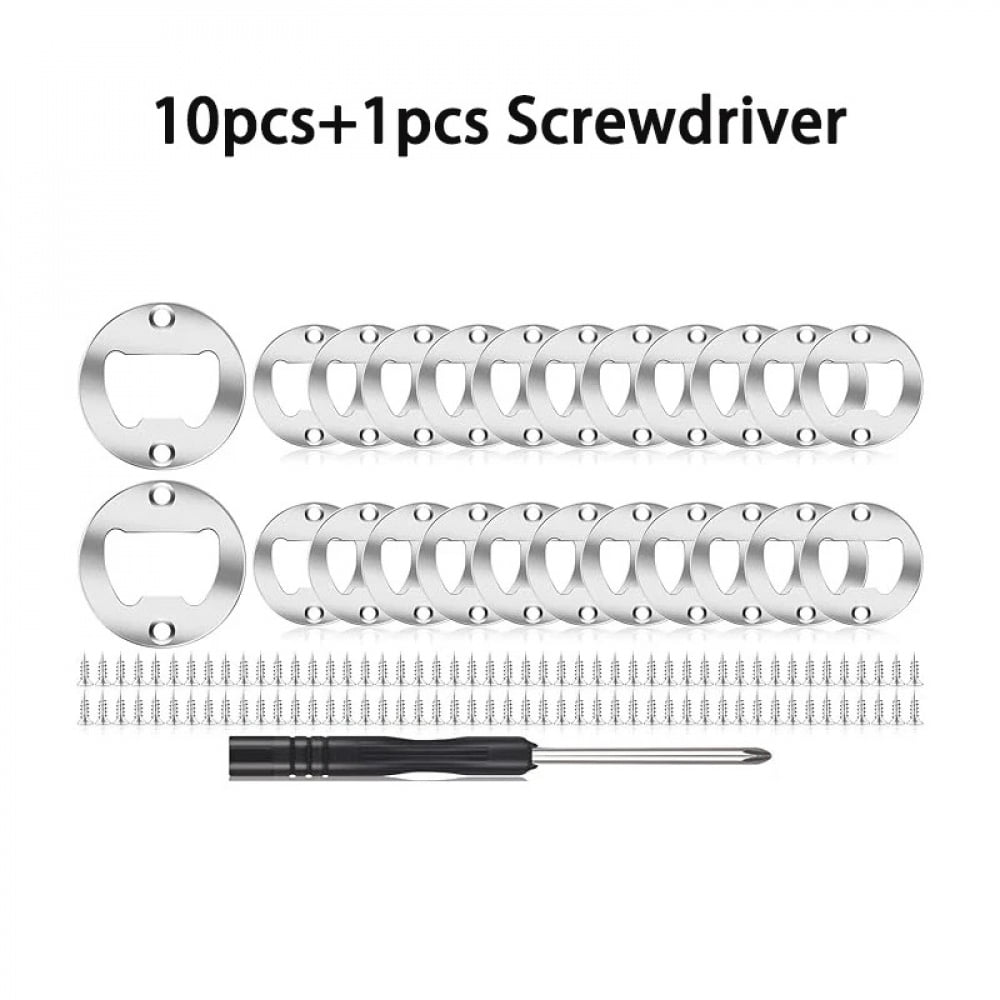 Bottle Opener Insert,Stainless Steel Round DIY Bottle Opener Hardware ...