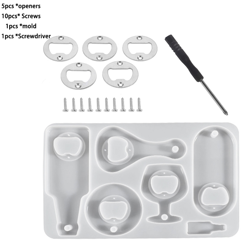 Bottle Opener Inserts Kit Stainless Steel Round Bottle Opener Inserts ...