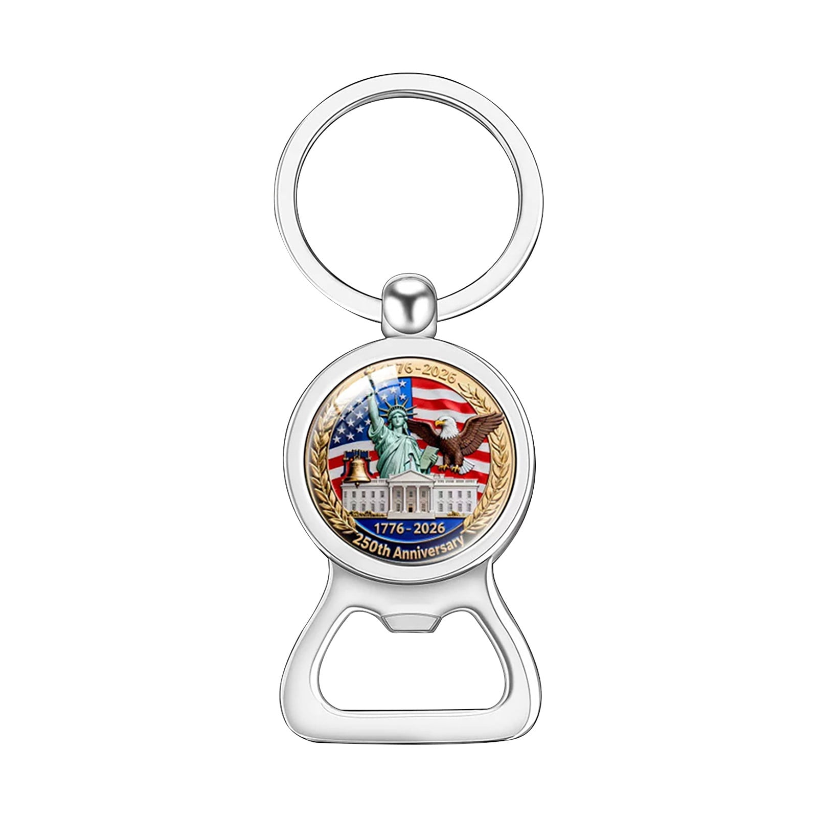 Bottle Opener Keychain – USA 250th Anniversary Commemorative Key Ring ...