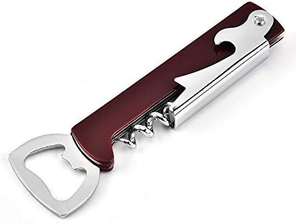 Bottle Opener Stainless Steel Wine Corkscrew Beer Bottle Can Remover ...