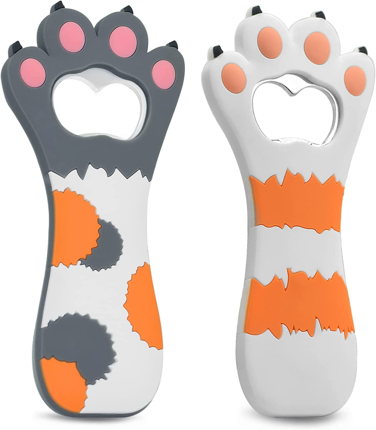 Bottle Openers, 2 Pack Magnetic Beer Bottle Openers, Cute Cartoon Cat ...