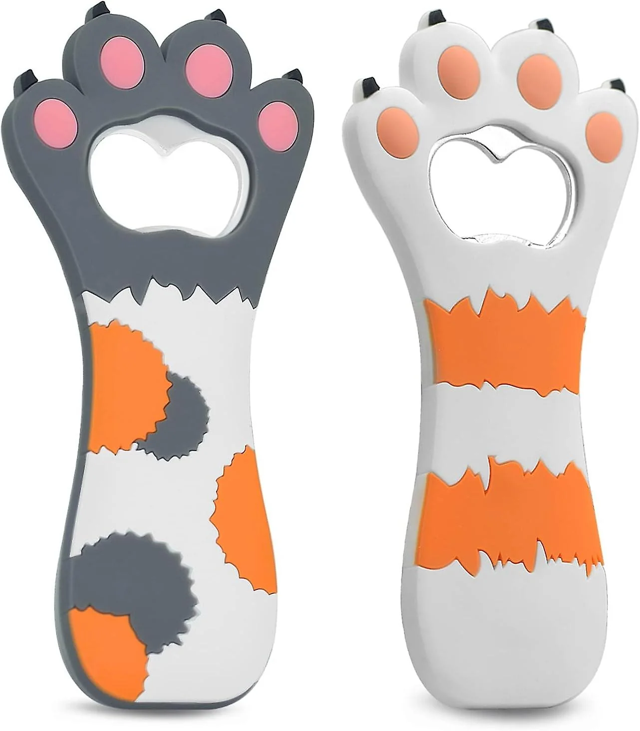 Bottle Openers, 2 Pack Magnetic Beer Bottle Openers, Cute Cartoon Cat ...