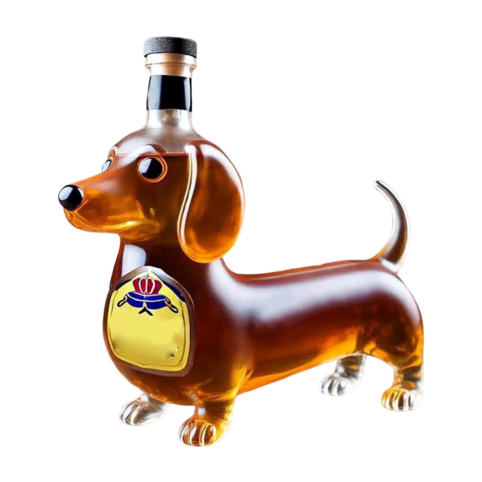 Bottle Storage & Decor - Dog Lovers Gift Funny Dachshund Dog Decanter ...