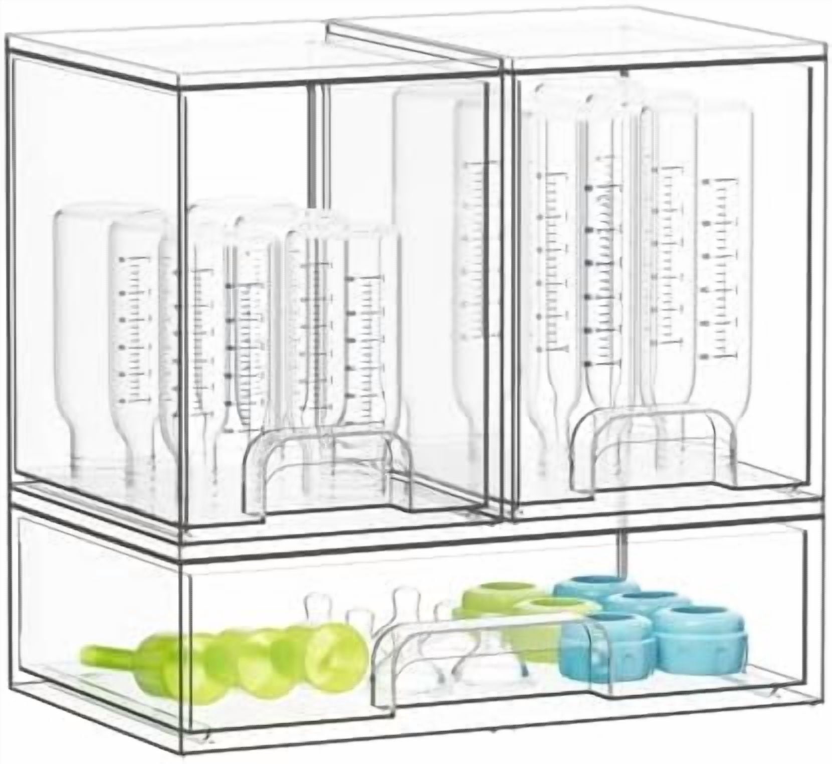 Bottle Storage Organizer Baby - Acrylic Bottles Station Organizer ...