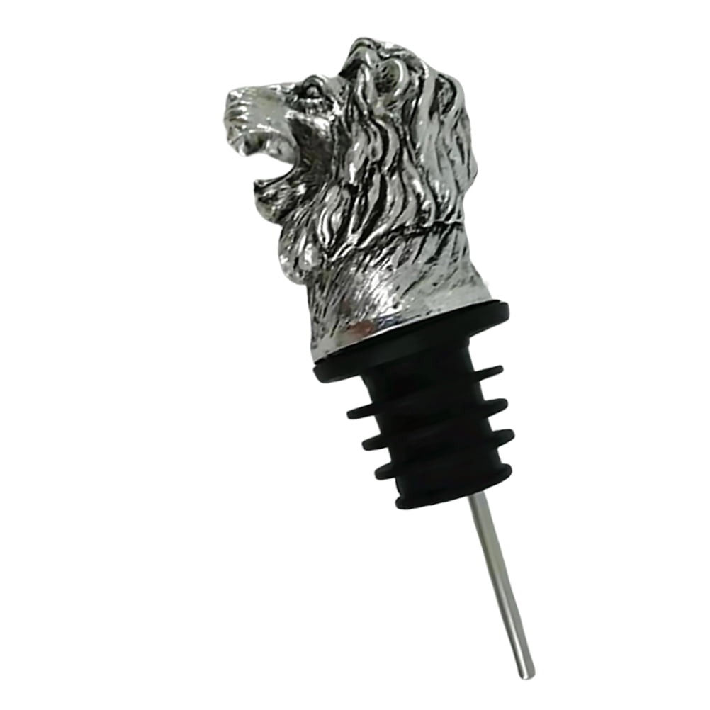 Bottle Toppers for Liquor Wine Cork Zinc Alloy Corks Stoppers Lion Head ...