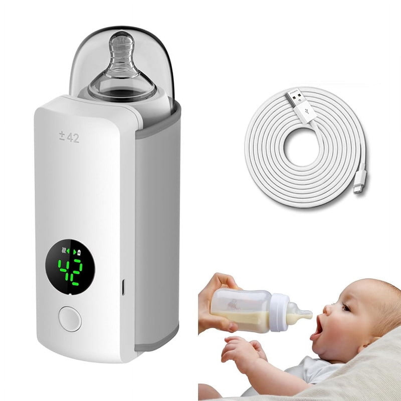 Bottle Warmer for Breastmilk, Baby Bottle Thermal Bags, Rechargeable ...