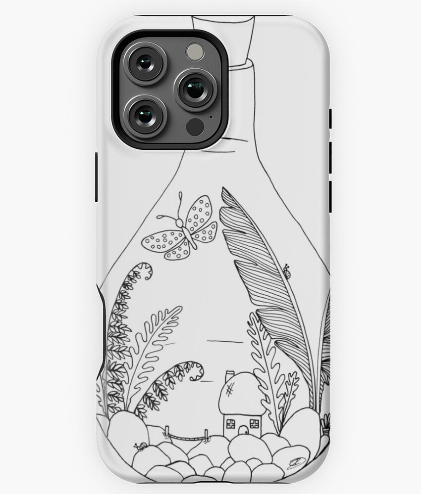 Bottle World Miniature Art Design Phone Case for iPhone 16 15 14 13 12 ...